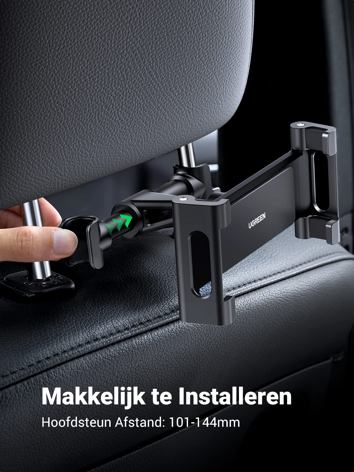 UGREEN Auto Tablet Houder Hoofdsteun 360 Rotatie voor 4,7 tot 12,9 Inch ...